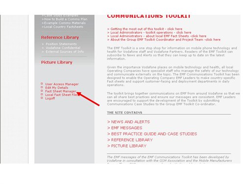 EMF - UPLOADING LOCAL FACT SHEETS WITH SUMMARY FOR READERS